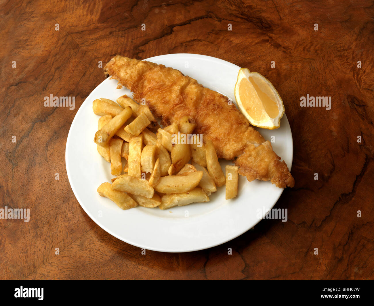 A Plate of Fish and Chips Stock Photo - Alamy