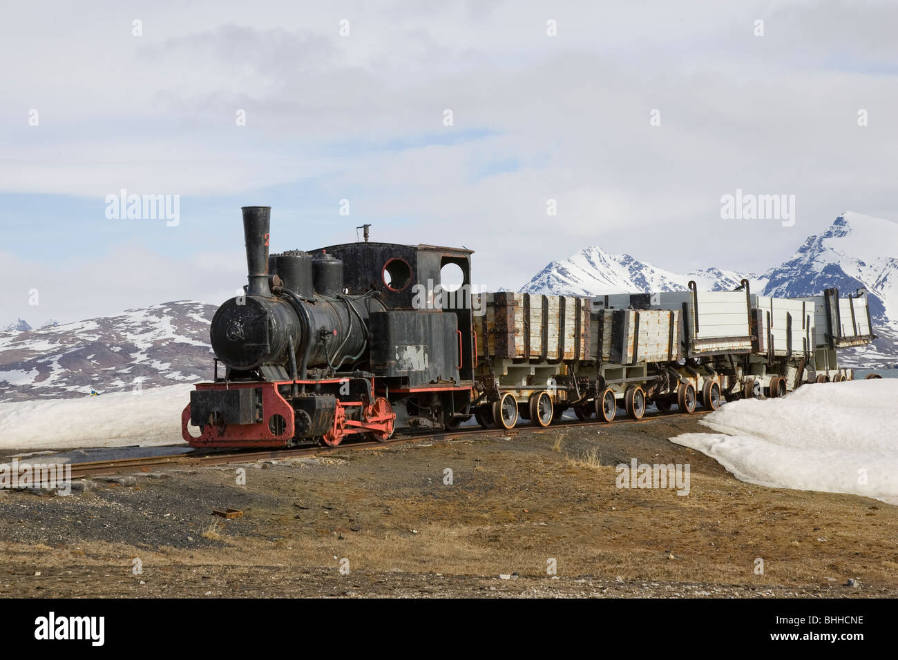 An old mine train, Spitsbergen, Svalbard, Norway Stock Photo - Alamy
