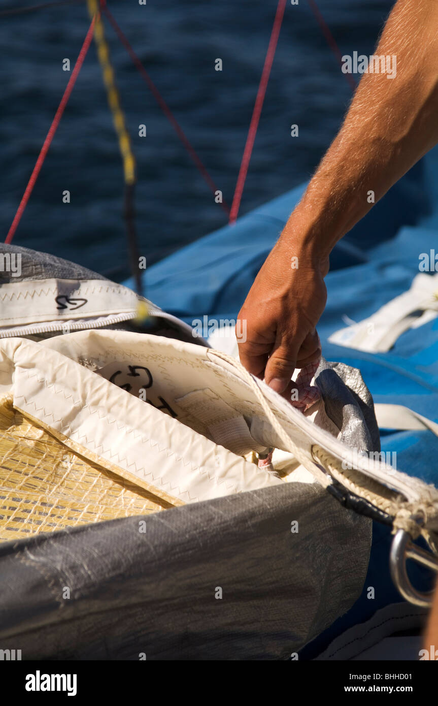 Hand sailed hi-res stock photography and images - Alamy