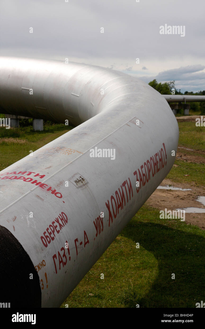 Russian natural gas shipment via Ukraine go via the transit gas ...