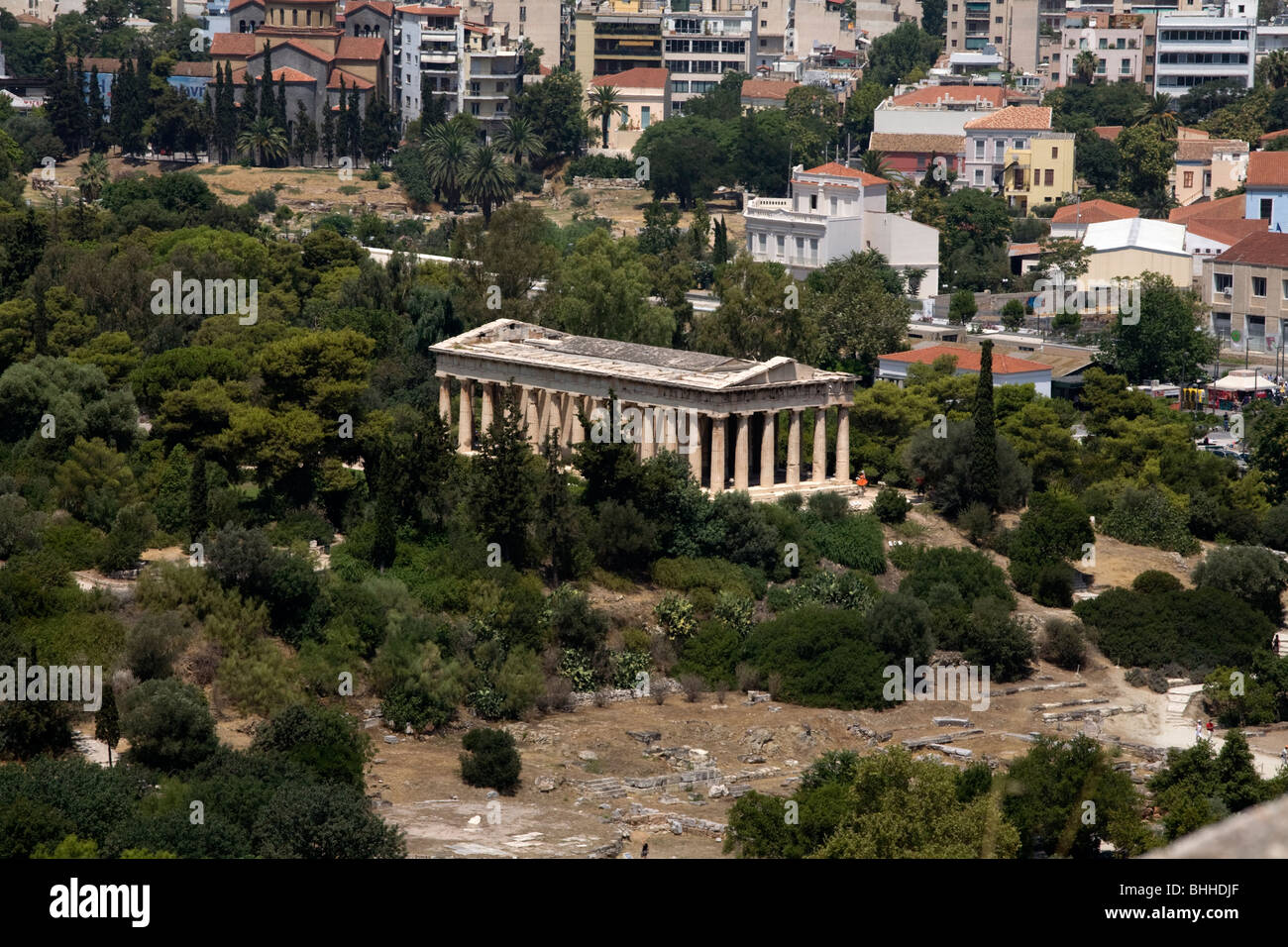 Ancient Agora Athens Greece Stock Photo - Alamy