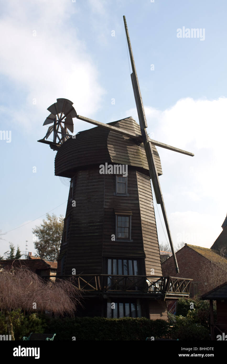 The Wraysbury windmill was built as a house in 1996. Its design is ...