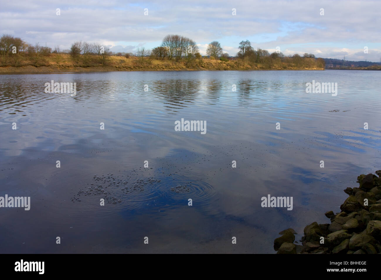 English Rural Riverside scenic landscape from north east england Stock ...