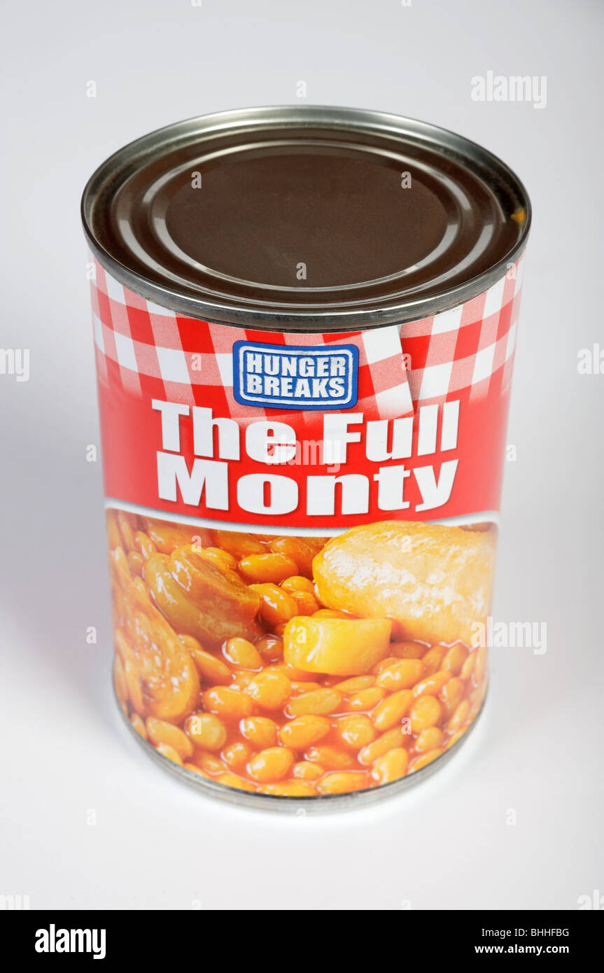 The Full Monty, English breakfast in a tin Stock Photo - Alamy