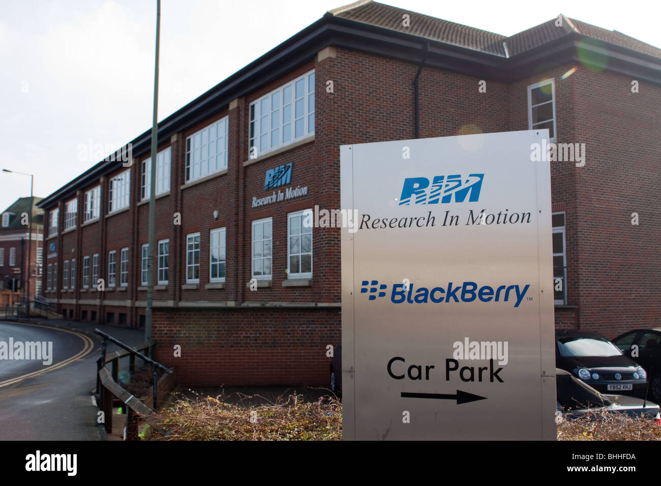 Research In Motion headquarters in Egham, Surrey. They are the makers ...