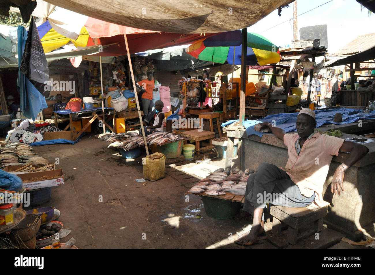 Serrekunda is the biggest town in The Gambia Stock Photo - Alamy