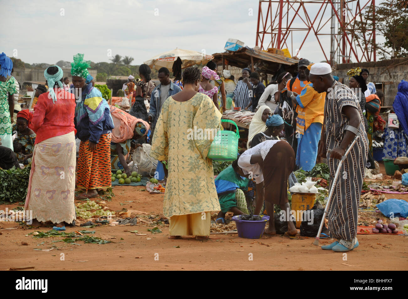 Serrekunda is the biggest town, The Gambia Stock Photo - Alamy