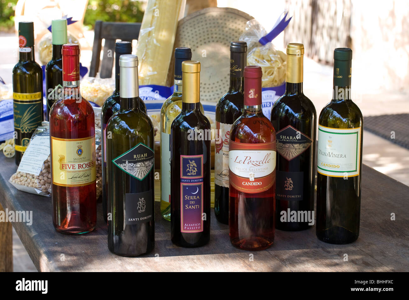 Selection of Italian wines Stock Photo - Alamy