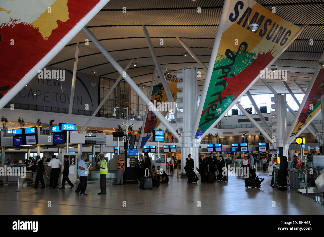 Cape Town International Airport interior of the Central Terminal ...