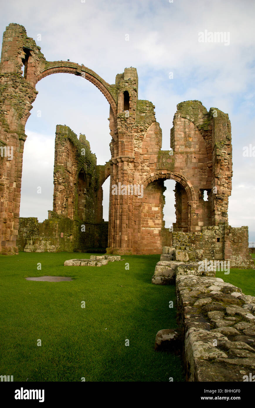 Holy Island Lindisfarne Northumbria Castle Priory Stock Photo - Alamy
