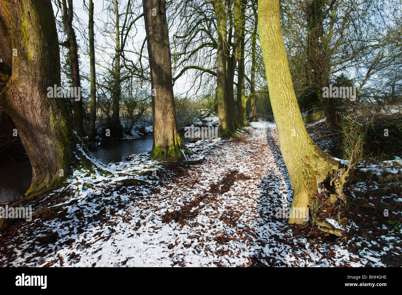 A snow covered rural landscape in the countryside Stock Photo - Alamy