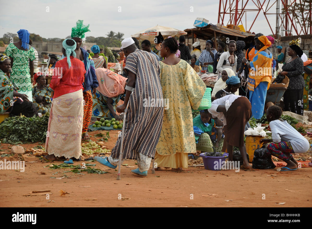 Serrekunda is the biggest town, The Gambia Stock Photo - Alamy