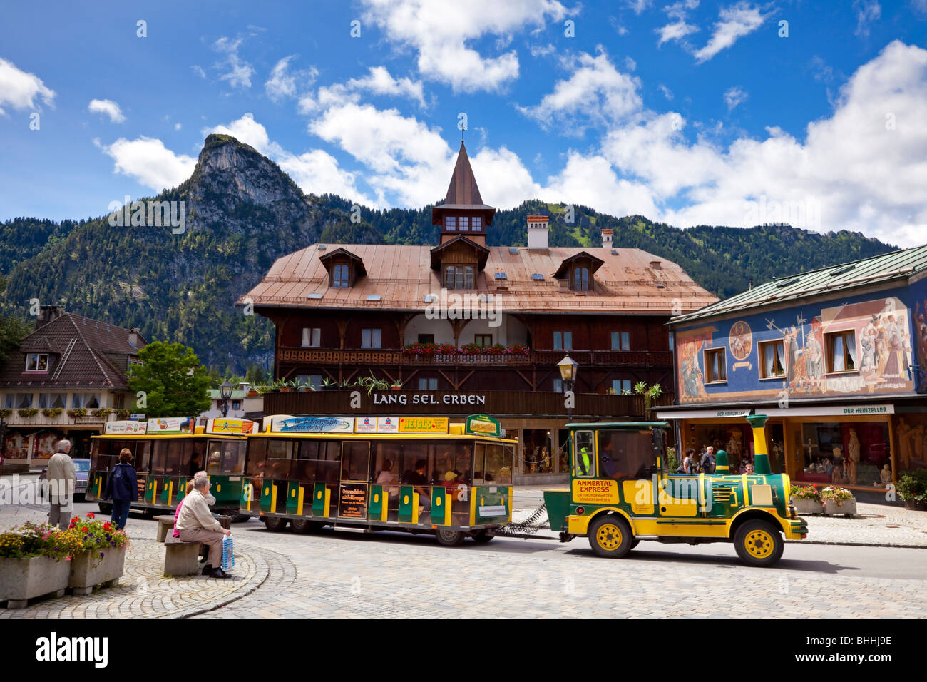 Oberammergau, Bavarian Alps, Bavaria, Germany, Europe - with Kofel ...