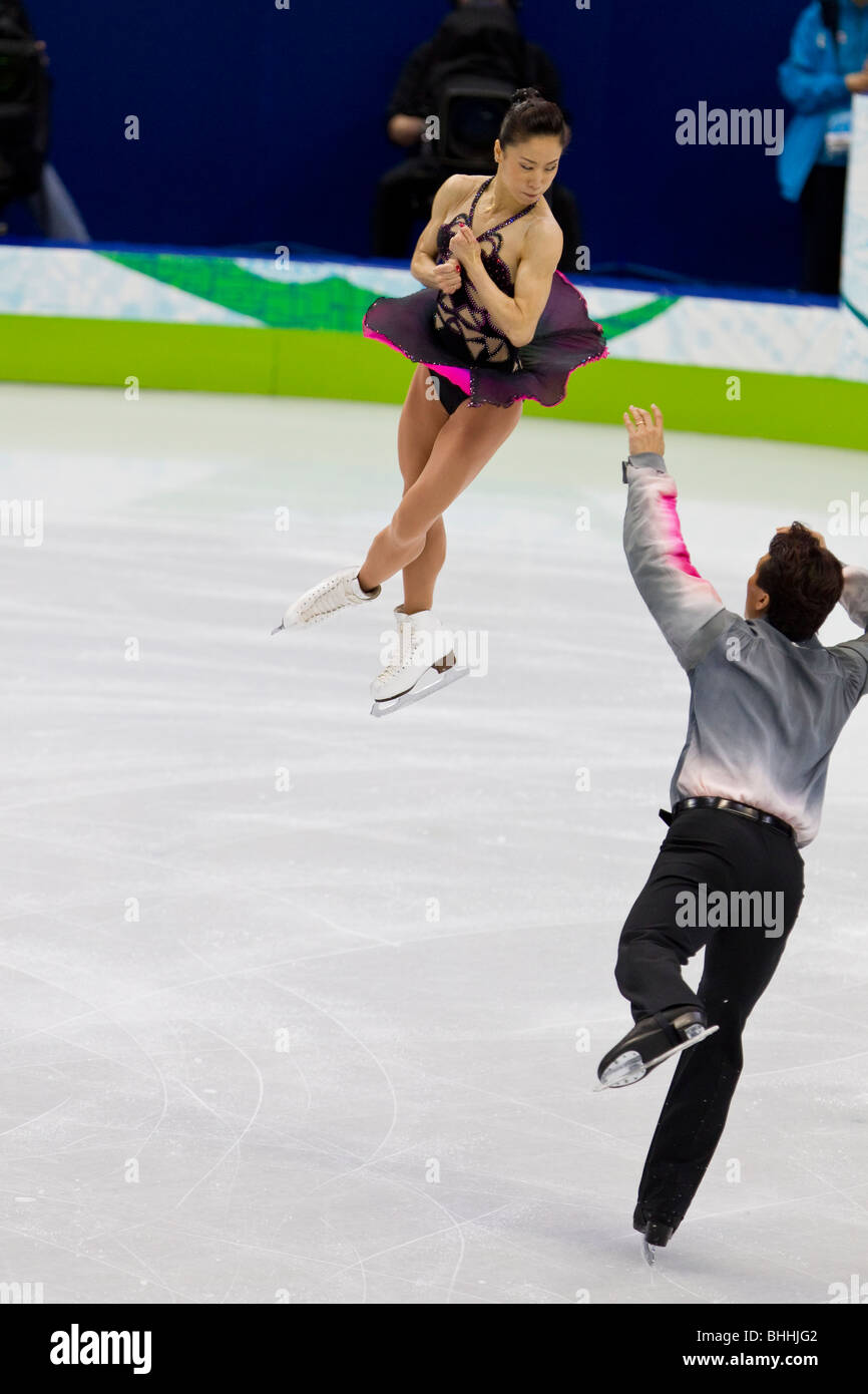 Shen Xue and Zhao Hongbo (CHN)competing in the pairs short the 2010 ...