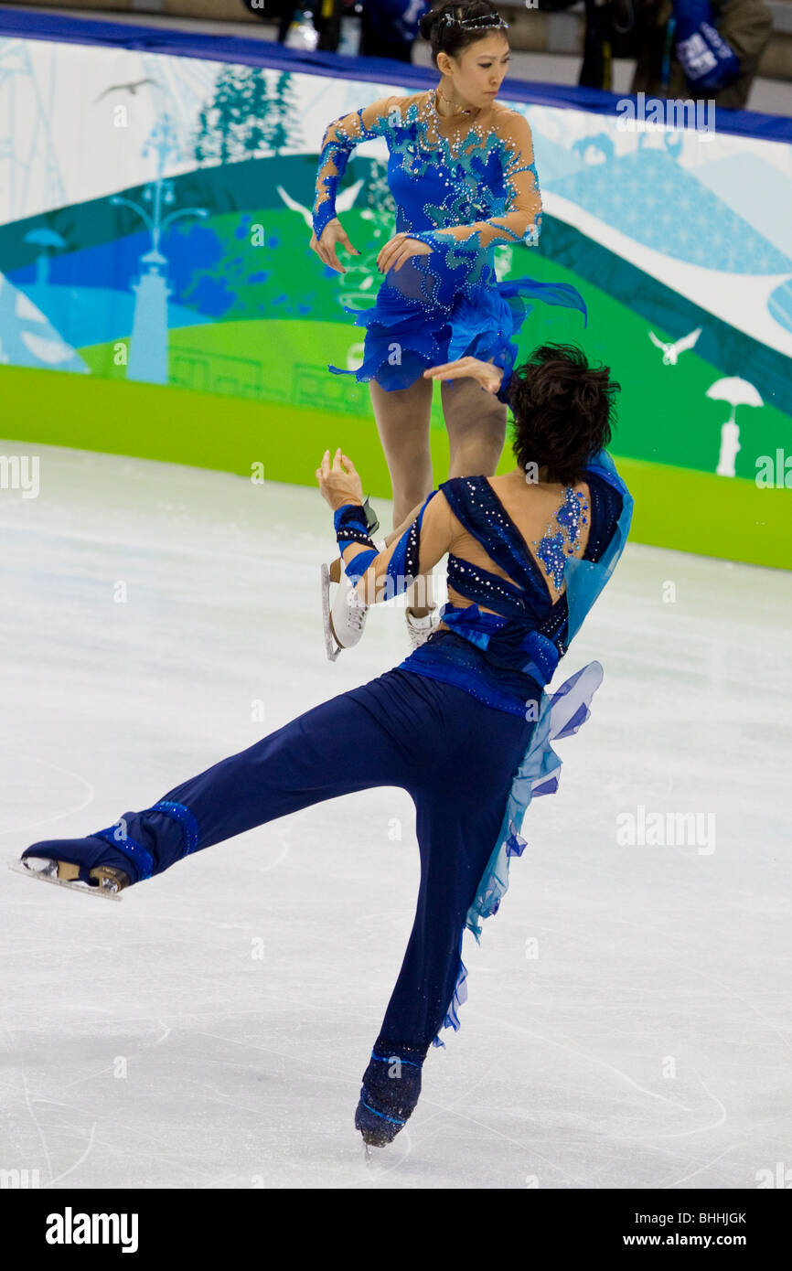Pang Qing and Tong Jian (CHN) competing in the pairs short the 2010 ...