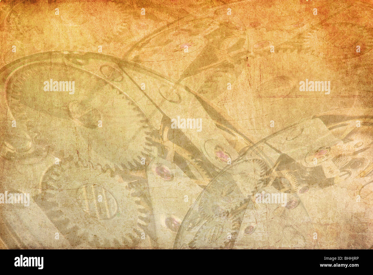 the vintage background with clockwork Stock Photo - Alamy