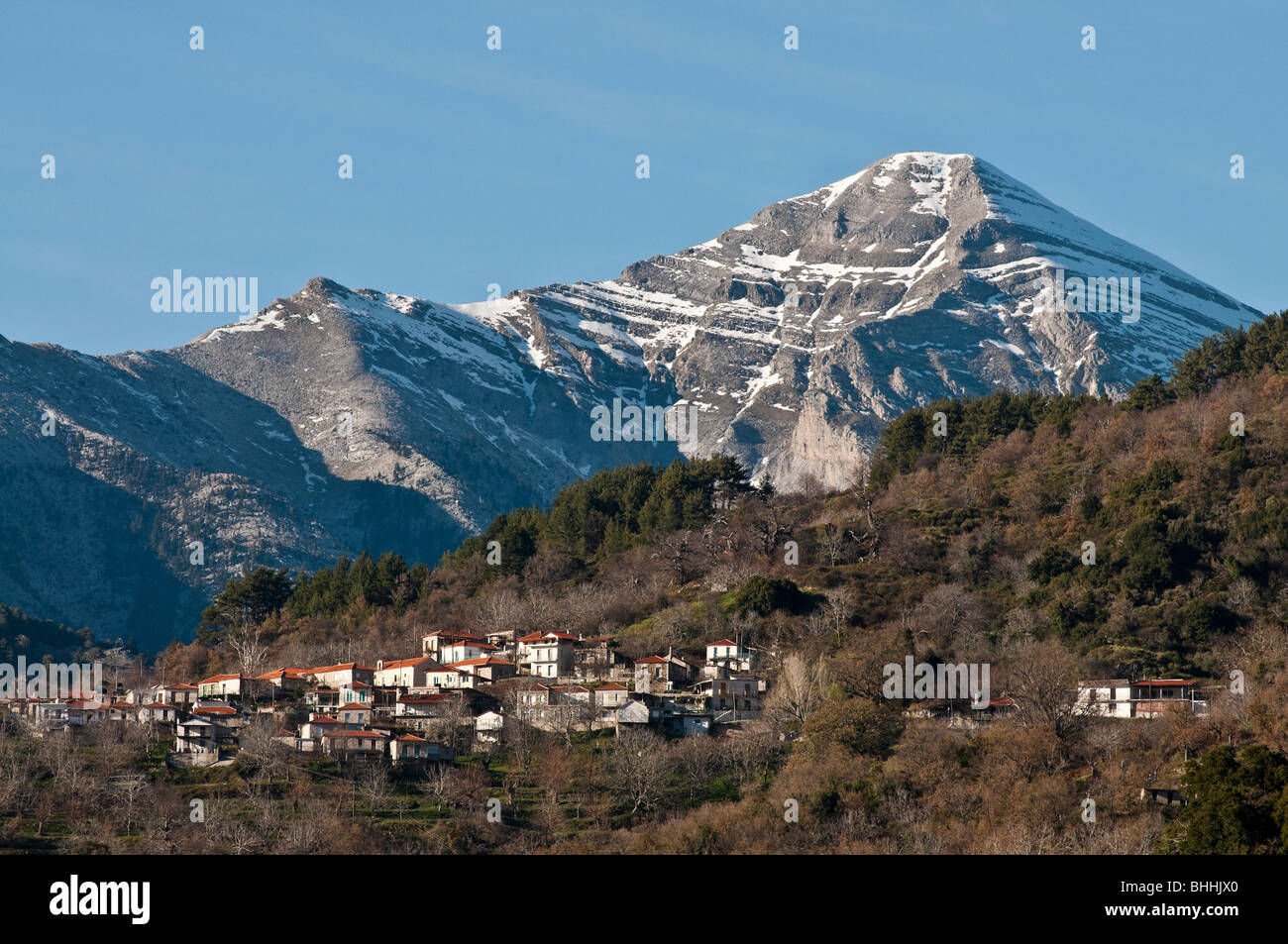 Profitis Ilias, the largest mountain in the Taygetus range and the ...