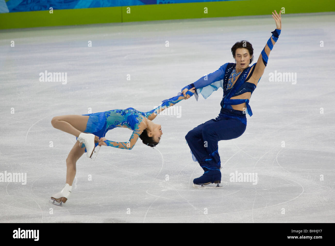 Pang Qing and Tong Jian (CHN) competing in the pairs short the 2010 ...