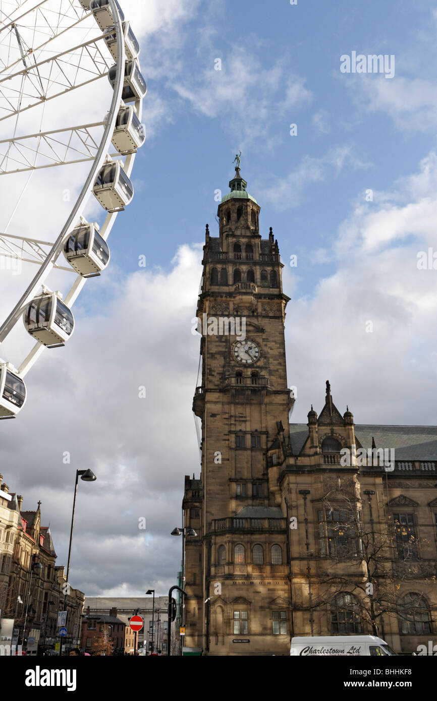 Sheffield town hall clock tower hi-res stock photography and images - Alamy