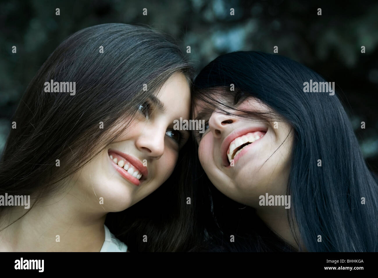 Two happy friends Stock Photo - Alamy