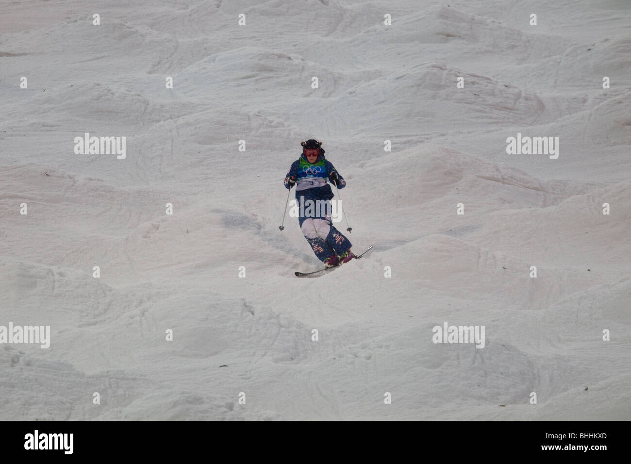 Hannah Kearney (USA) gold medal winner competing in the freestyle ...