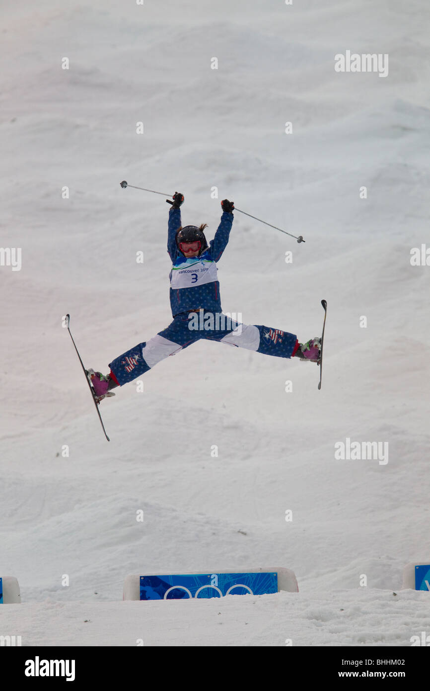 Hannah Kearney (USA) gold medal winner competing in the freestyle ...