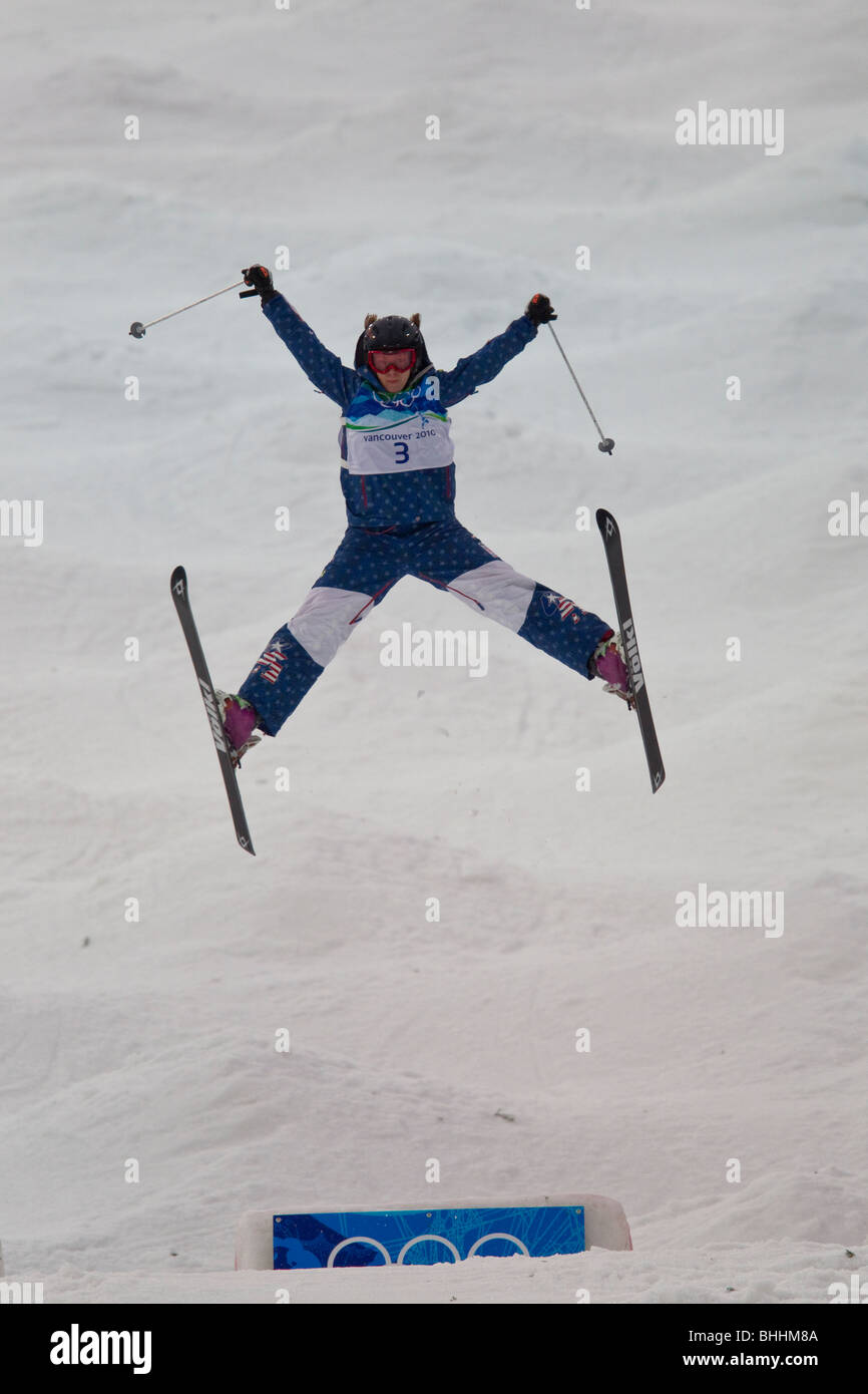 Hannah Kearney (USA) gold medal winner competing in the freestyle ...