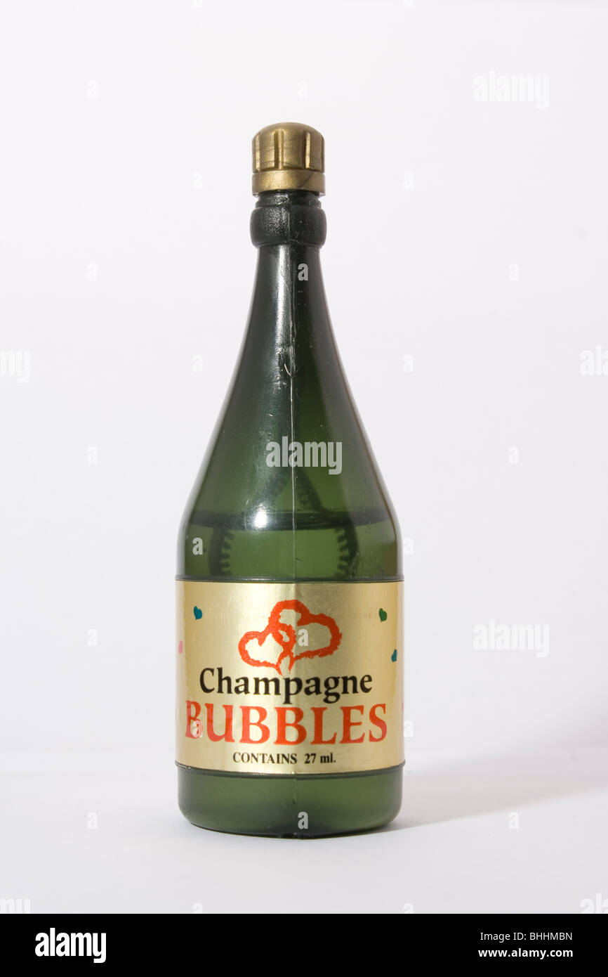 Champagne Bubble Bottle Stock Photo - Alamy