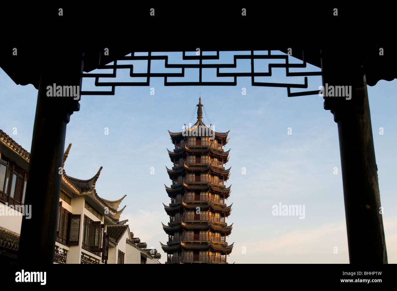 Traditional Chinese architecture of Zhouzhuang, Jiangsu province, China ...