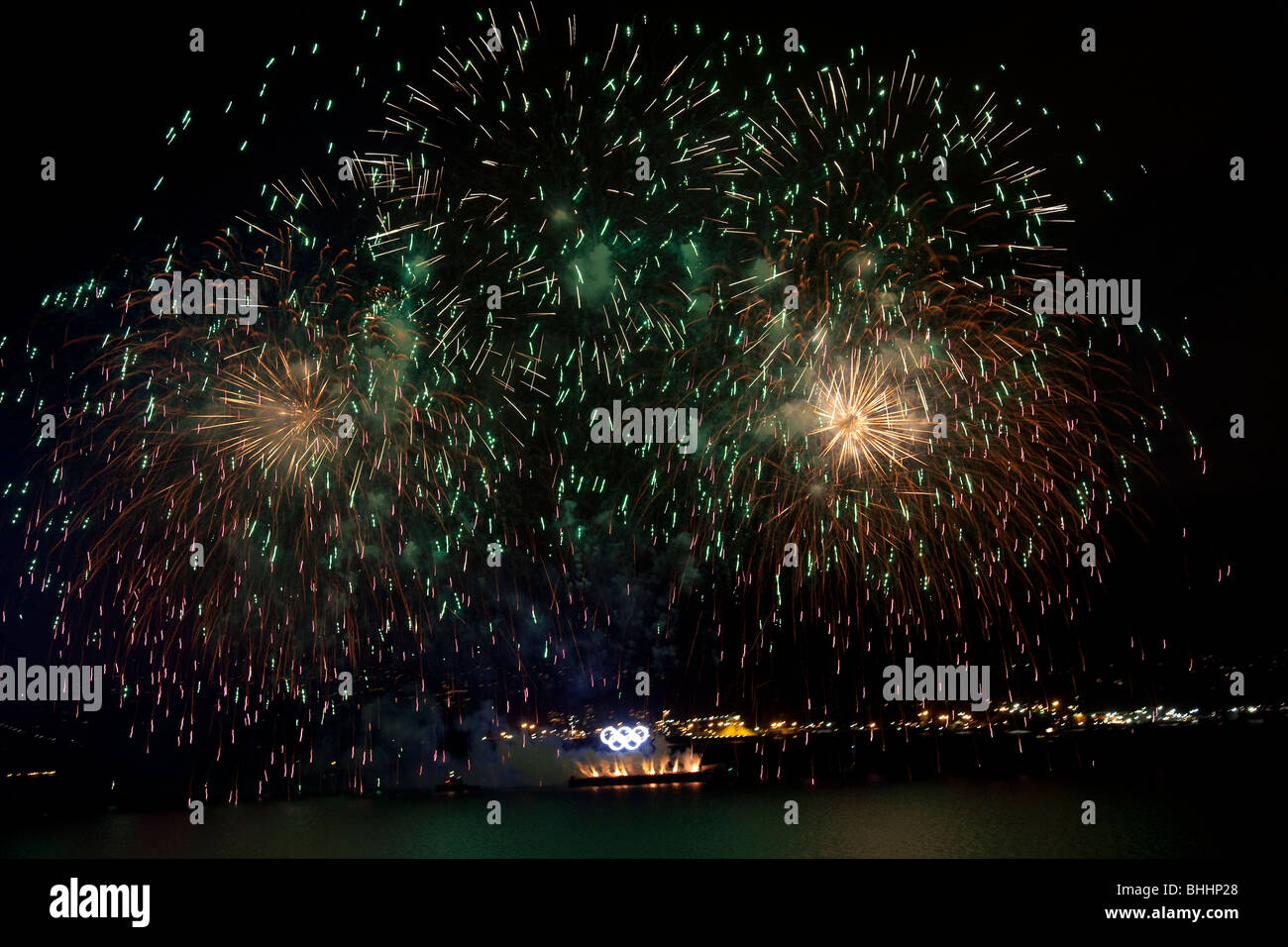 Fireworks during the opening ceremony hi-res stock photography and ...
