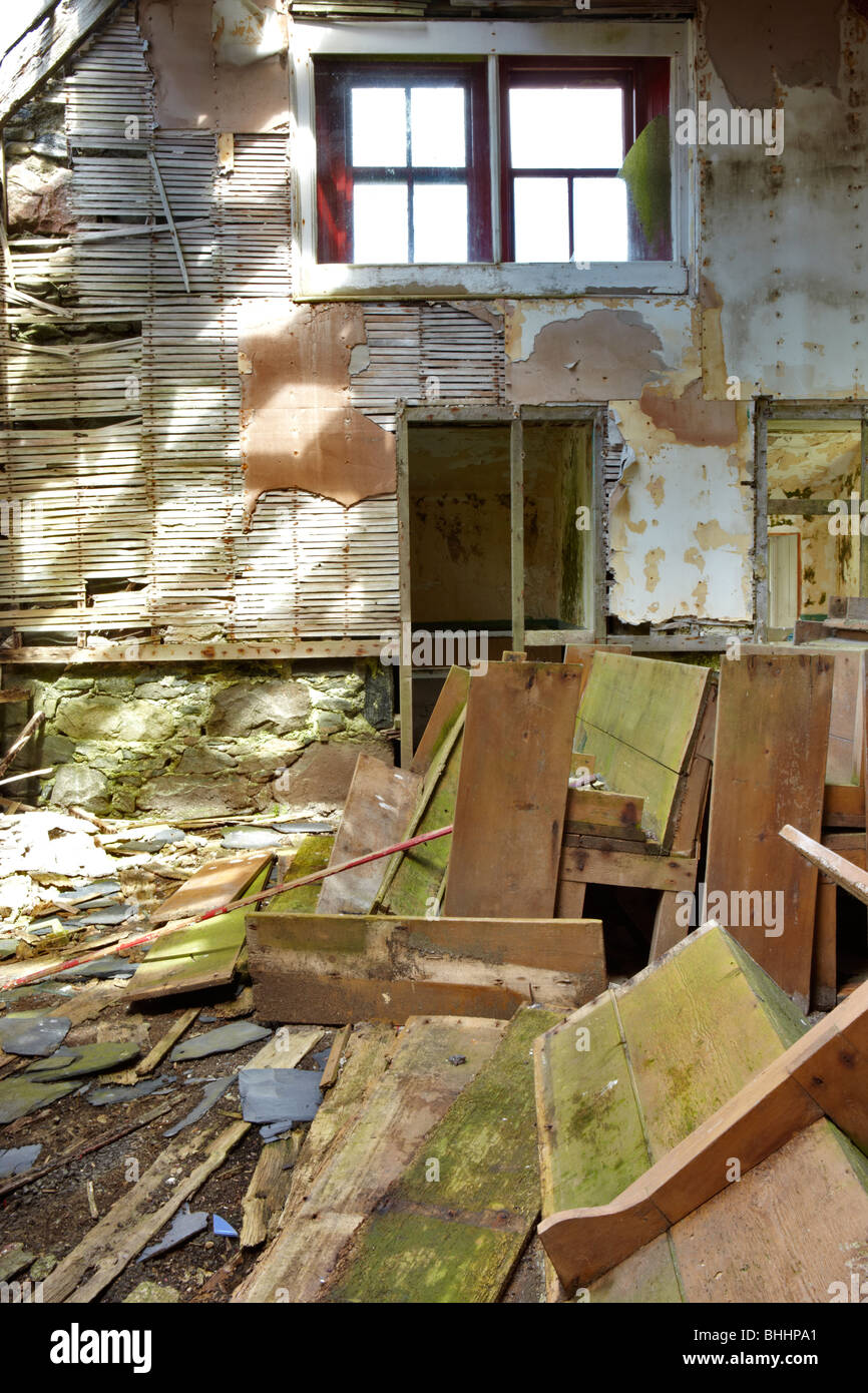 Decay gradually takes control in this abandoned building on the ...
