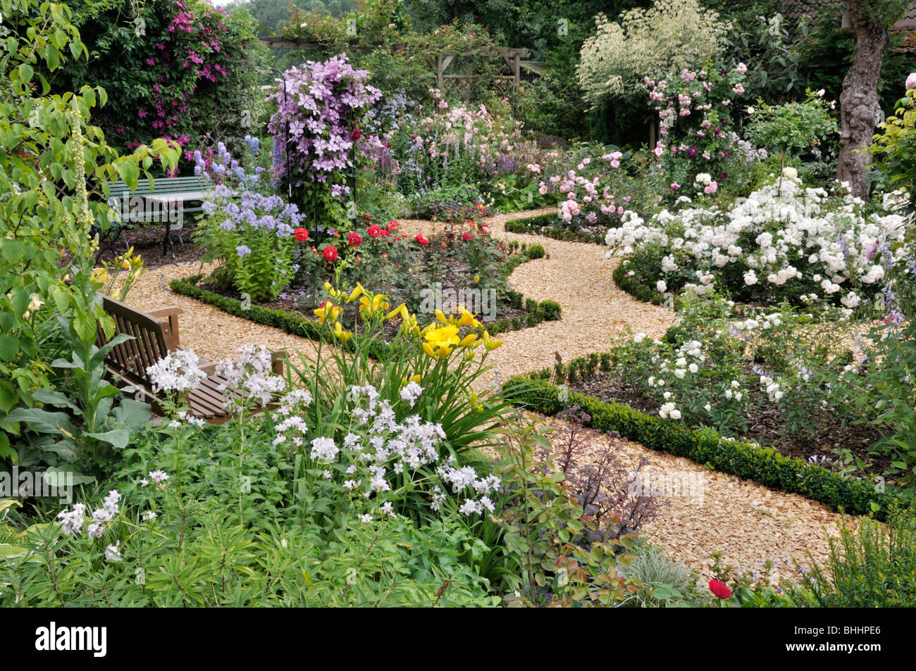 Rose garden. Design: Marianne and Detlef Lüdke Stock Photo - Alamy
