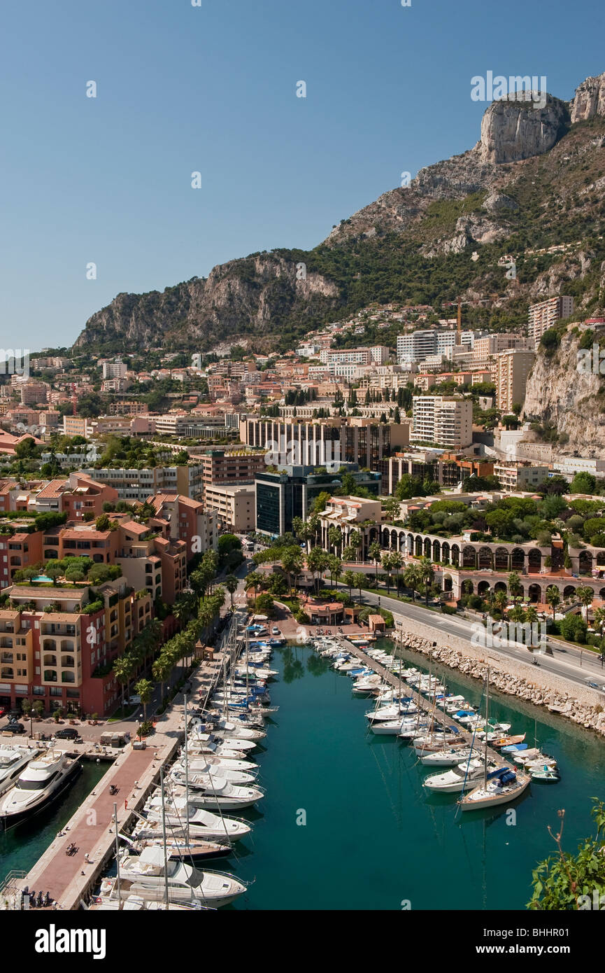 Fontvieille Harbour and Marina, Monte Carlo, Monaco Stock Photo - Alamy