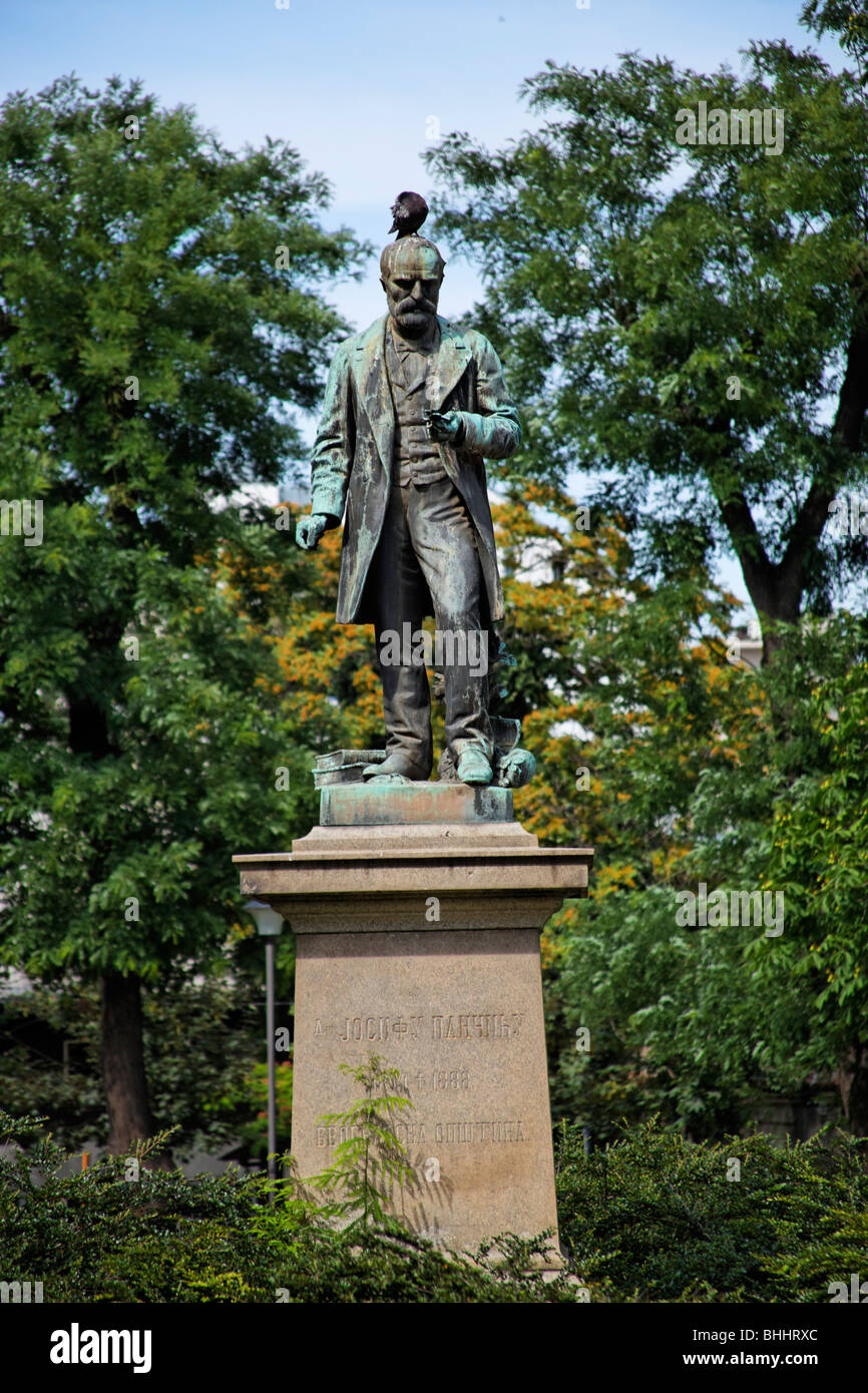 Jovan Cvijic, Statue in Students park, Belgrade, Serbia Stock Photo - Alamy