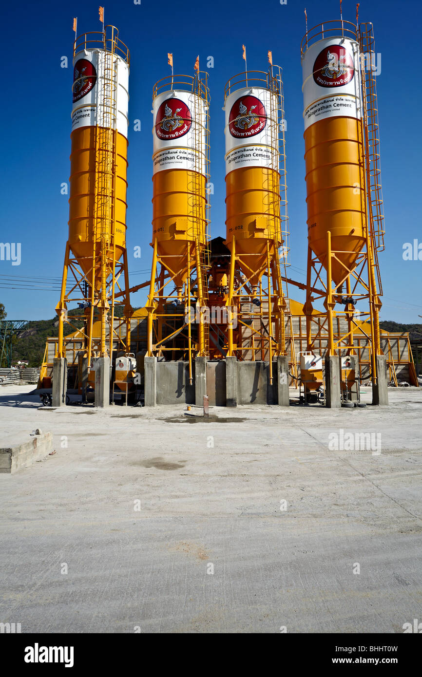 Cement in Thailand S. E. Asia Stock Photo - Alamy