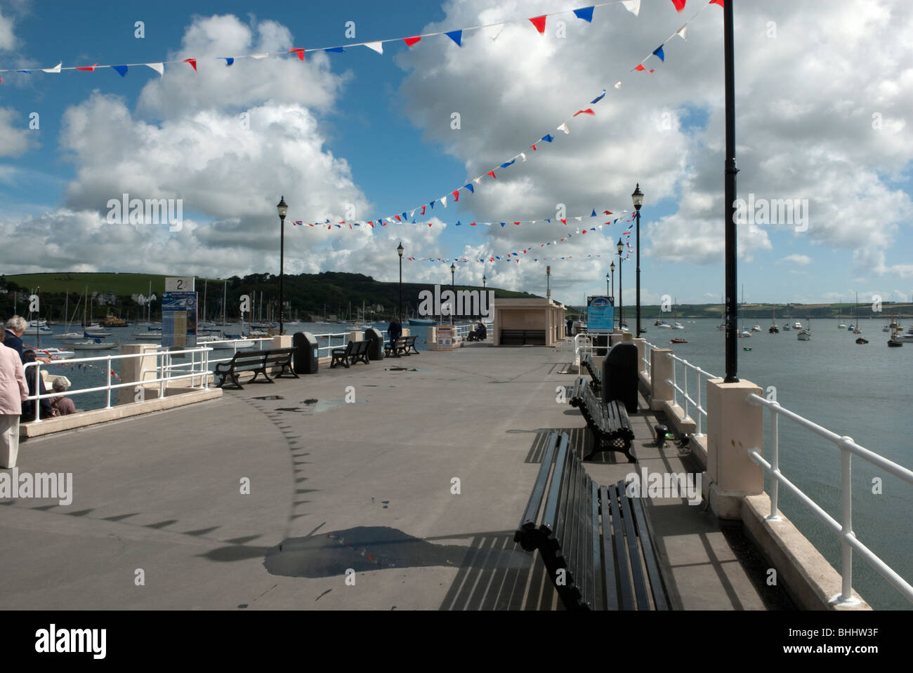 Falmouth Pier in bay UK Stock Photo - Alamy