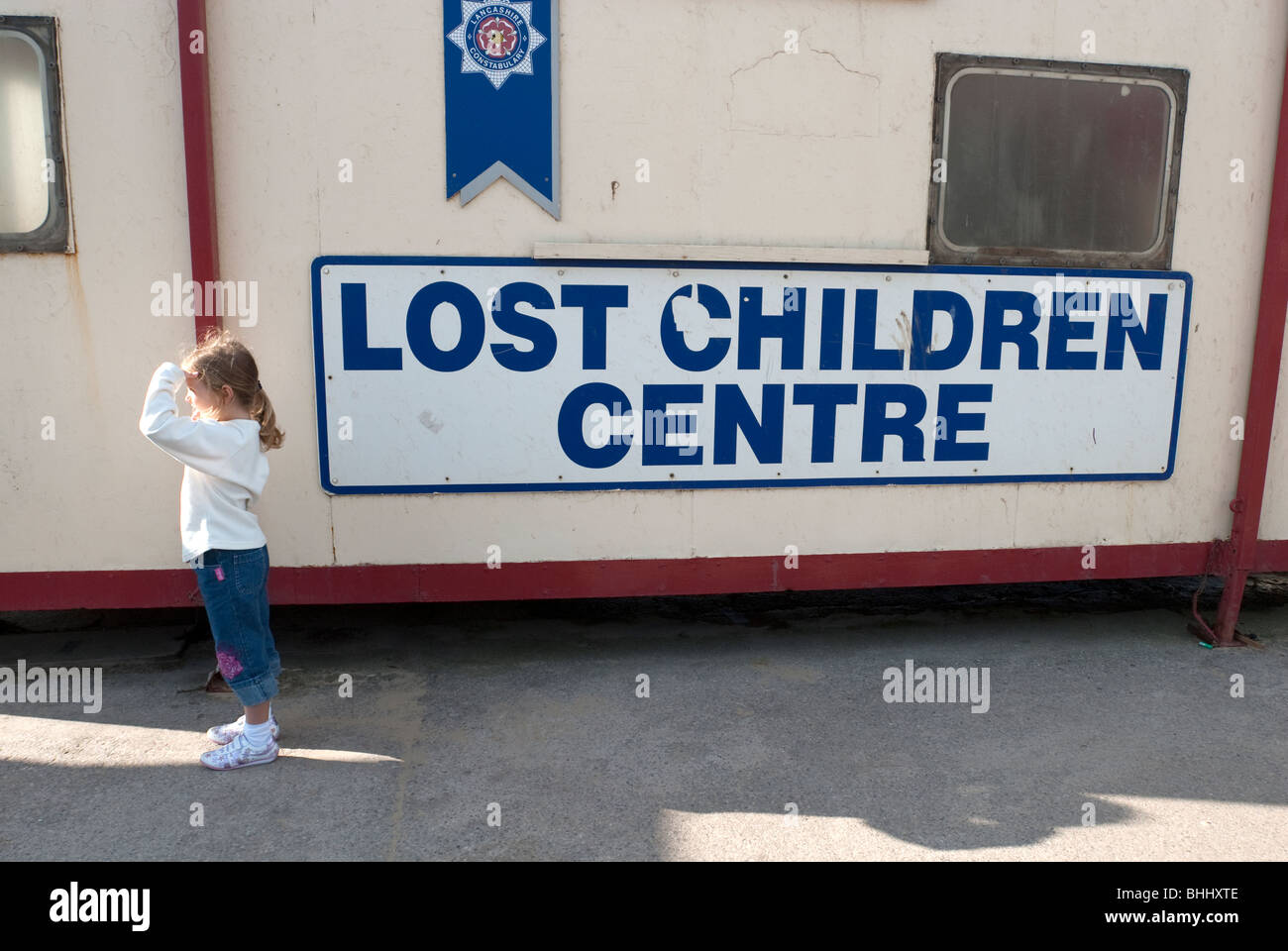 Young girl at Lost Childrens Centre FULLY MODEL RELEASED Stock Photo ...
