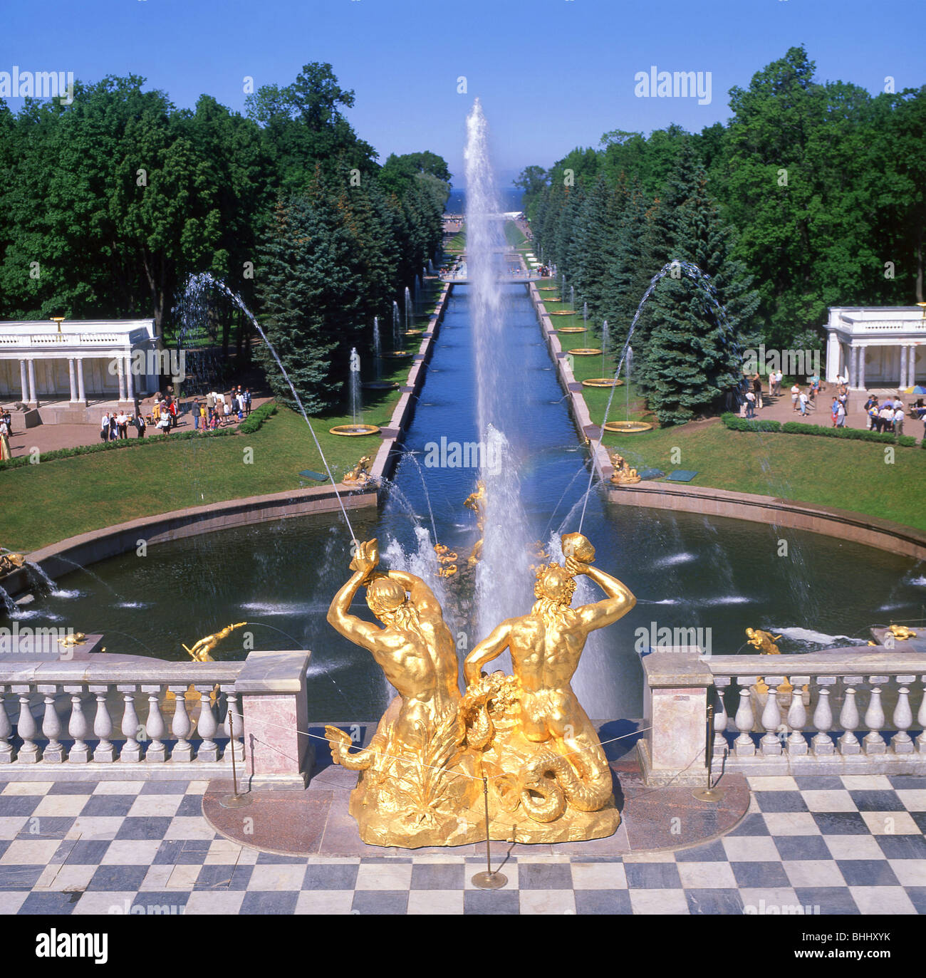 Grand Peterhof Palace and the Grand Cascade, Peterhof, Saint Petersburg ...
