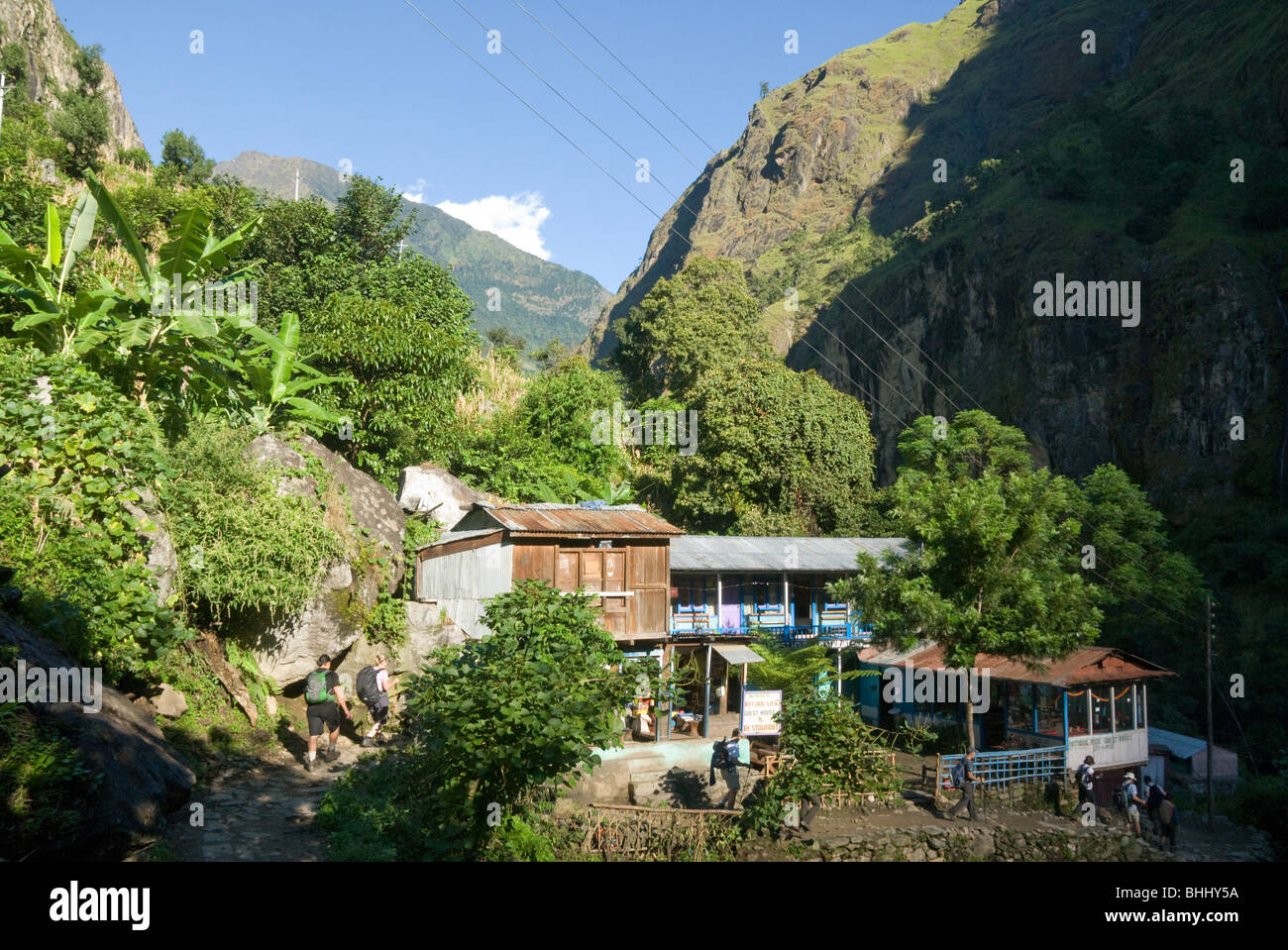 Village in deep valley hi-res stock photography and images - Alamy