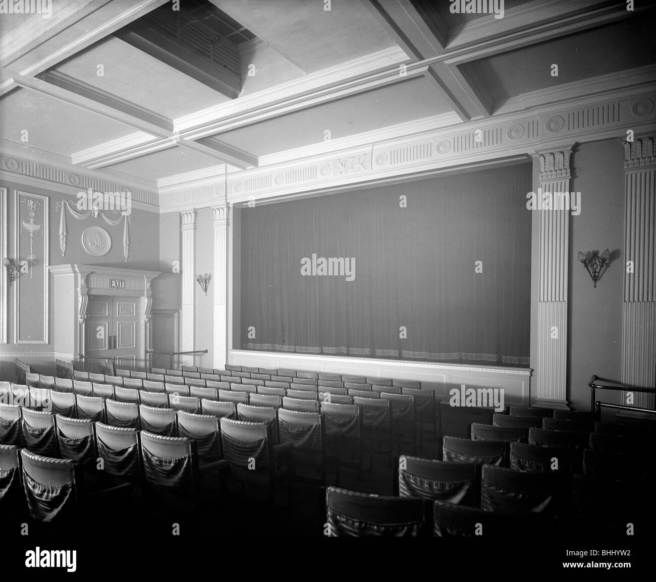 The auditorium of the Little Theatre, John Adam Street, London, 1912 ...