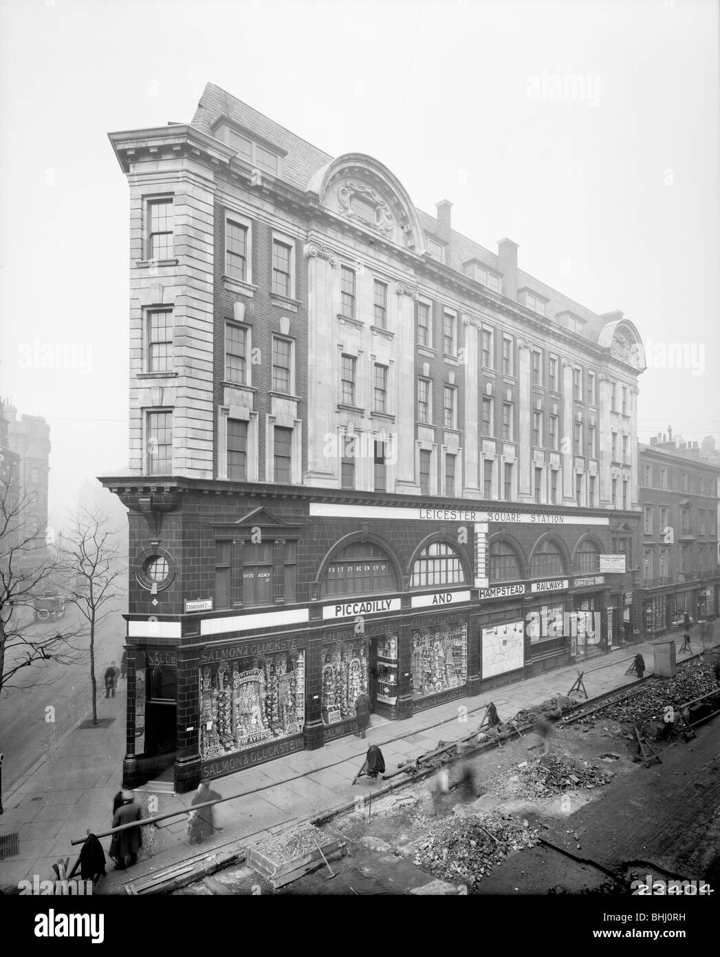 Leicester Square Tube Station, London, 1916. Artist: Bedford Lemere and ...