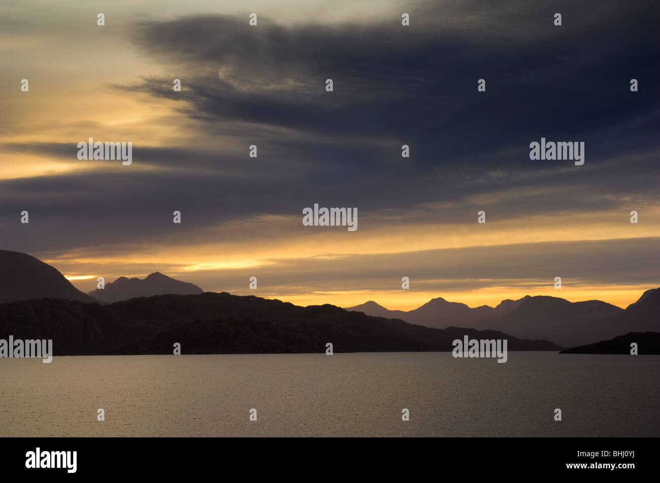 Breaking dawn over Loch Torridon, Scotland Stock Photo - Alamy
