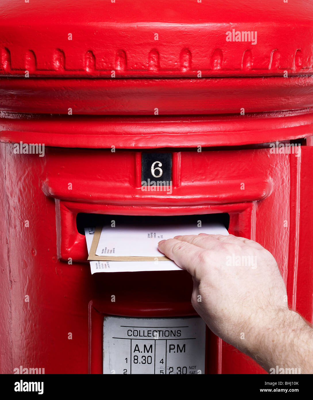 post box pillar postal letter royal mail office PT Stock Photo - Alamy