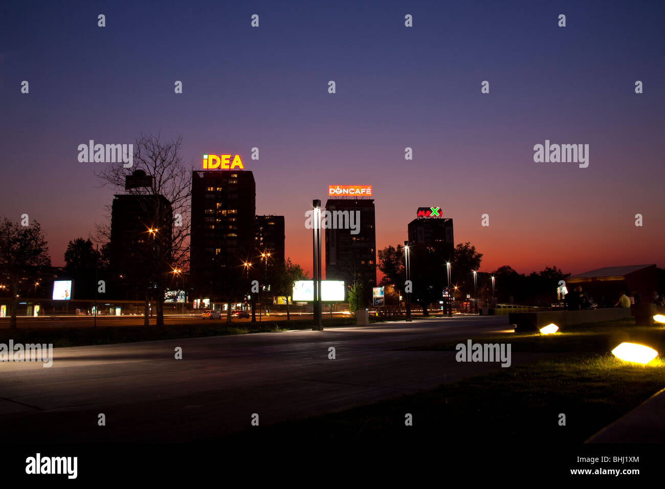 Sunset belgrade hi-res stock photography and images - Alamy