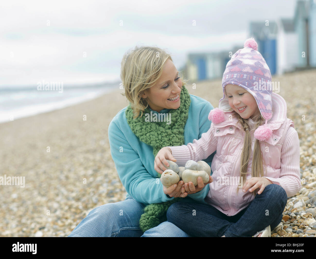 Mom Daughter Playing Sand High Resolution Stock Photography and Images ...