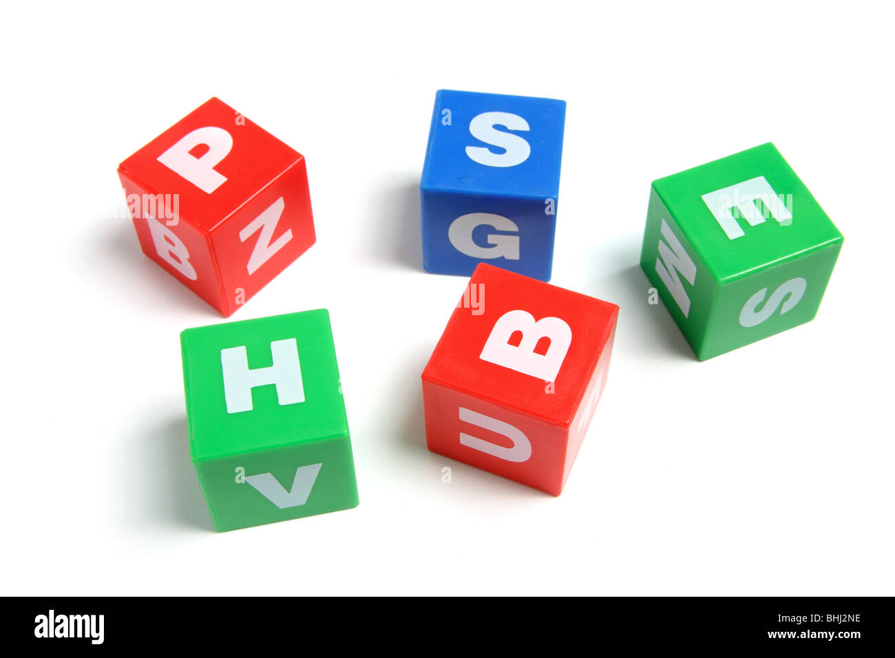 Plastic Alphabet Cubes Stock Photo - Alamy