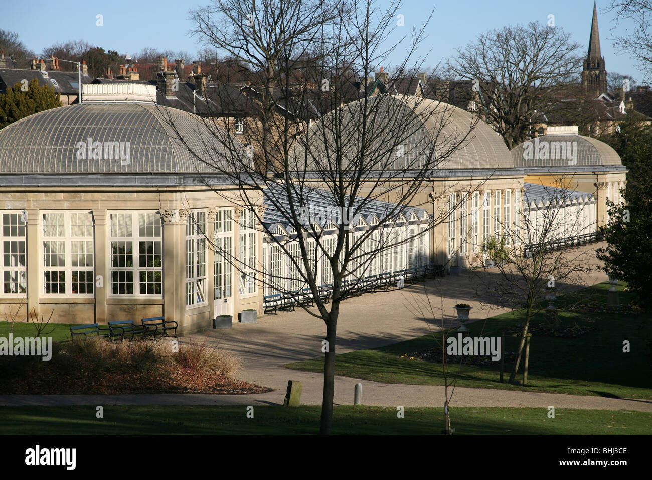 The Pavilions in the Botanical Gardens, Sheffield Stock Photo - Alamy