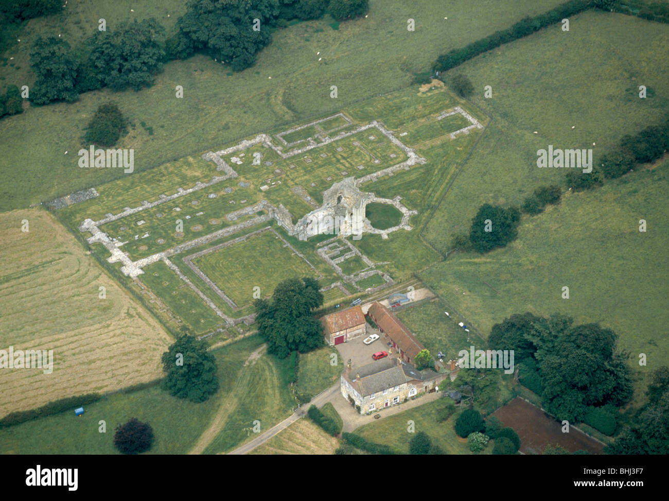 Thornton abbey aerial hi-res stock photography and images - Alamy