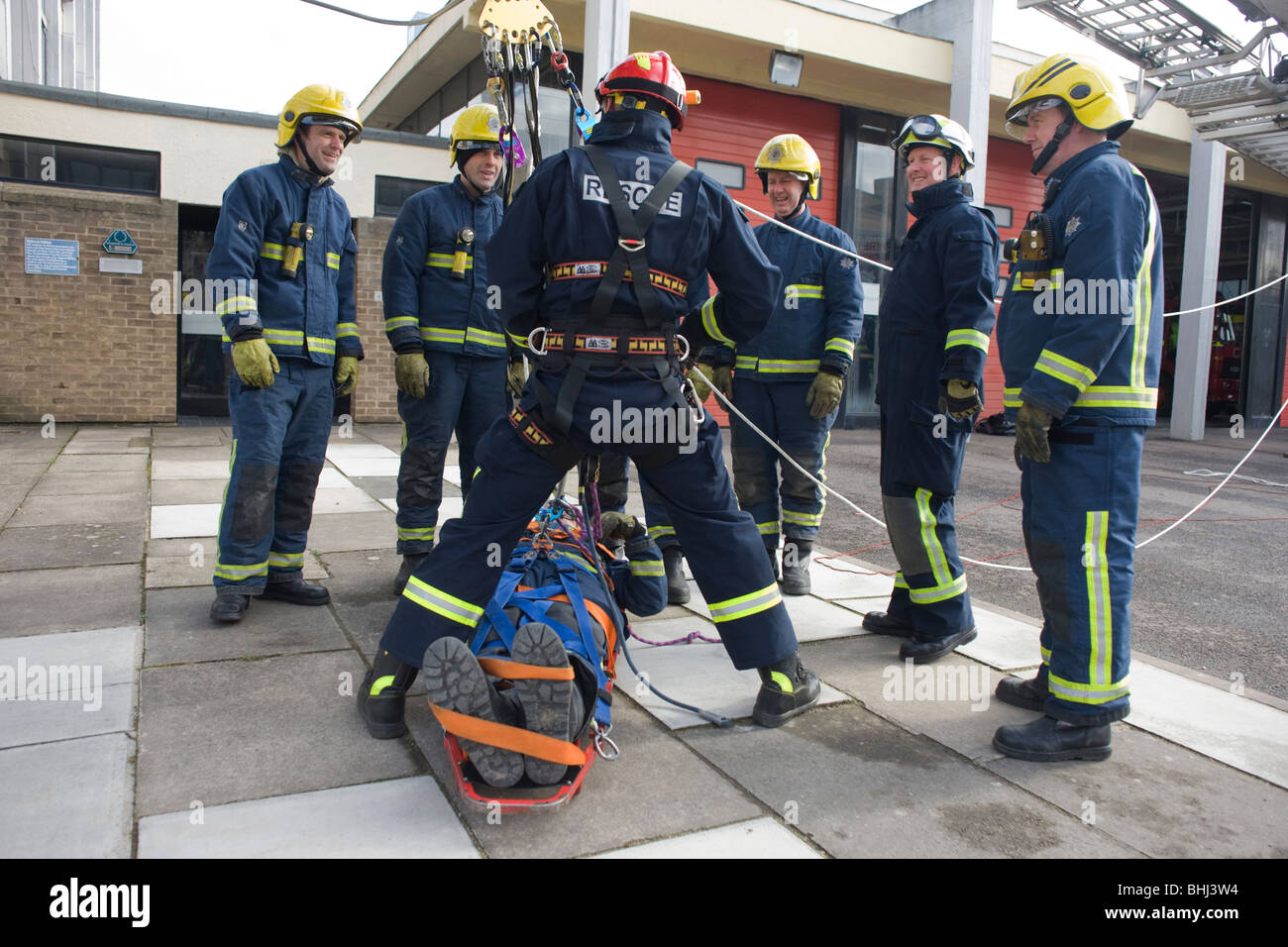Oxford fire brigade rehearse and train others how to rescue the injured ...