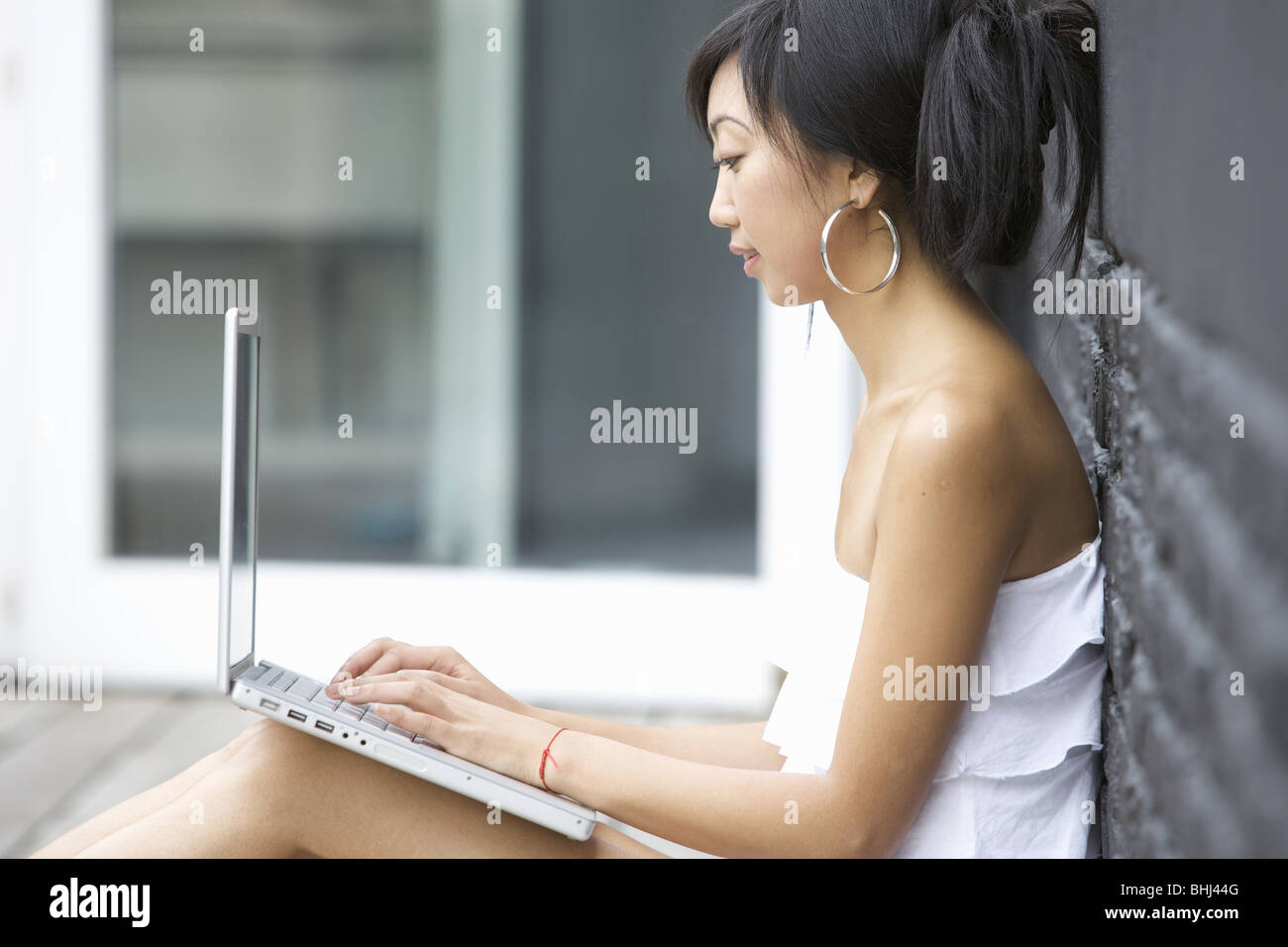 girl 's working Stock Photo - Alamy